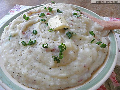 Healthier Garlic Mashed Potatoes [with a sneaky veggie addition ...