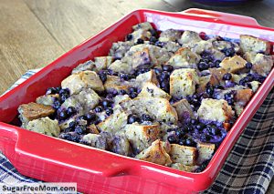 Wild Blueberry Breakfast Strata - Sugar-Free Mom