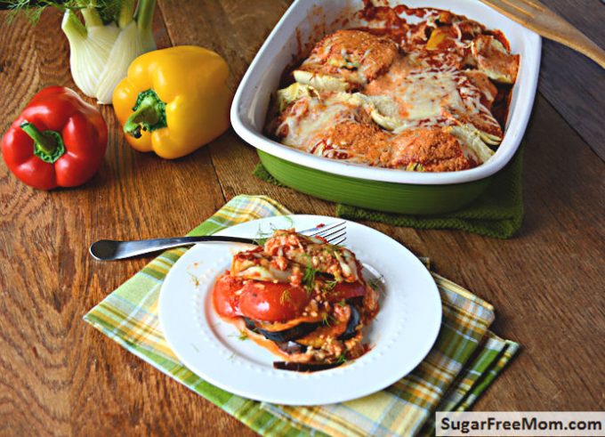 Baked Vegetable Parmesan {Grain & Gluten Free} - Sugar-Free Mom