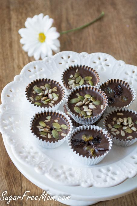 Mini Carob Candy Cups {Nut, Gluten & Sugar Free} - Sugar-Free Mom