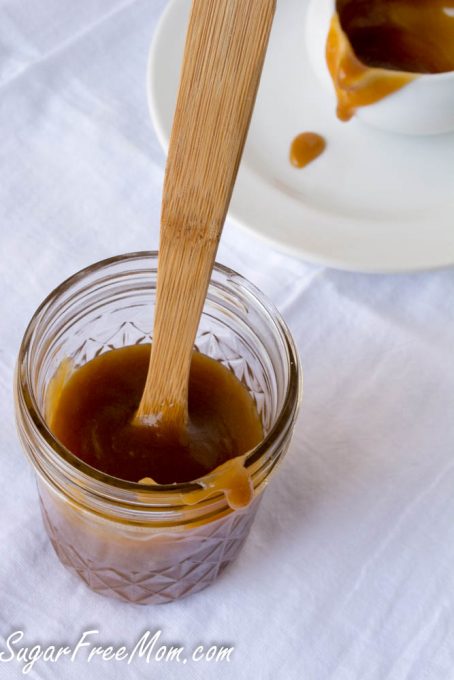 Low Sugar Salted Caramel Sauce - Sugar-Free Mom