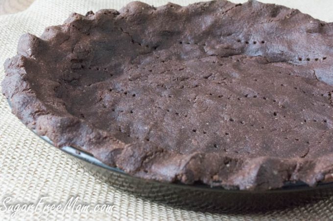 Easy Low Carb Keto Nut Free Chocolate Pie Crust - Sugar-Free Mom