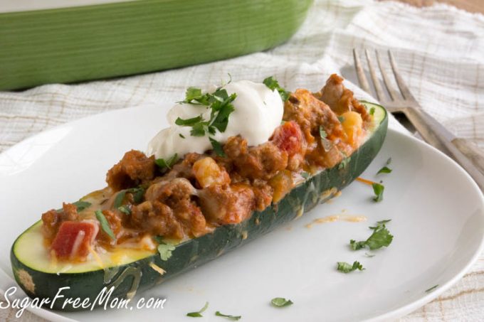 Low Carb Taco Stuffed Zucchini Boats Sugar Free Mom