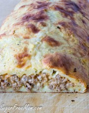 Low Carb Keto Bacon Cheeseburger Calzone - Sugar-Free Mom