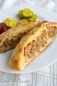 Low Carb Keto Bacon Cheeseburger Calzone - Sugar-Free Mom