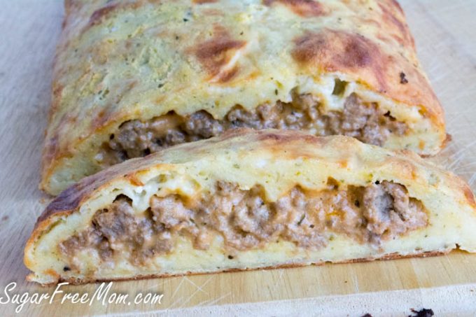 Low Carb Keto Bacon Cheeseburger Calzone - Sugar-Free Mom