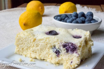 Easy Slow Cooker Low Carb Keto Lemon Custard Cake - Sugar-Free Mom