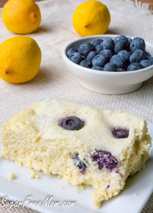 Easy Slow Cooker Low Carb Keto Lemon Custard Cake - Sugar-Free Mom