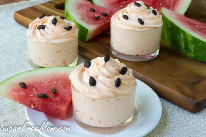 Low Carb Watermelon Mousse - Sugar-Free Mom