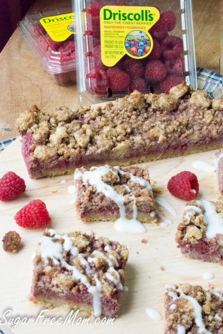 Low Carb Keto Raspberry Streusel Bars Recipe (Nut Free) - Sugar-Free Mom