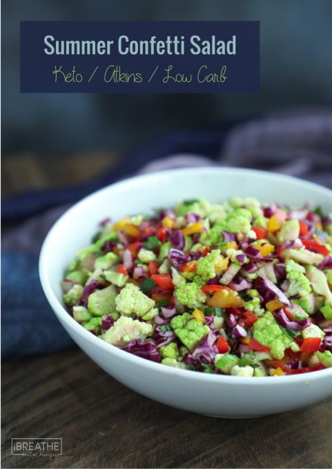 Summer Confetti Salad-Low Carb and Gluten Free - Sugar-Free Mom