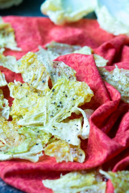Salt & Pepper Cabbage Chips - Sugar-Free Mom