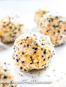Best Keto Everything Bagel Smoked Salmon Fat Bombs - Sugar-Free Mom