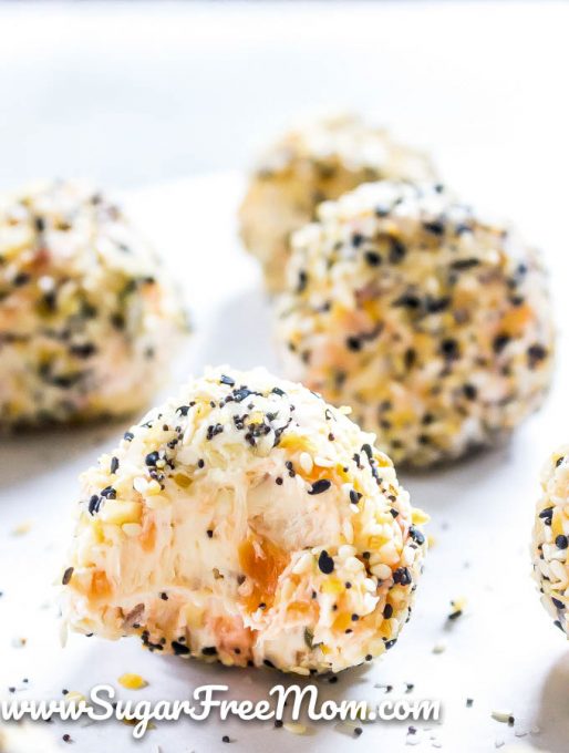 Best Keto Everything Bagel Smoked Salmon Fat Bombs - Sugar-Free Mom