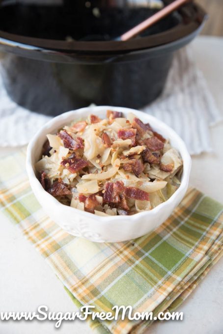 Keto Slow Cooker Cabbage and Onions - Sugar-Free Mom