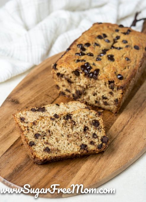 Sugar Free Low Carb Banana Bread (Nut Free, Keto, Gluten Free) - Sugar ...