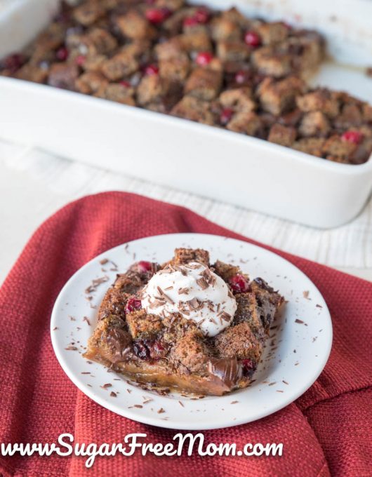 Sugar Free Low Carb Keto Nut Free Bread Pudding - Sugar-Free Mom