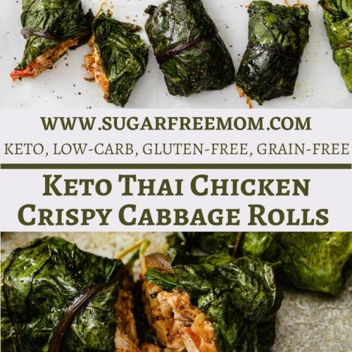 Keto Thai Chicken Cabbage Rolls - Sugar-Free Mom