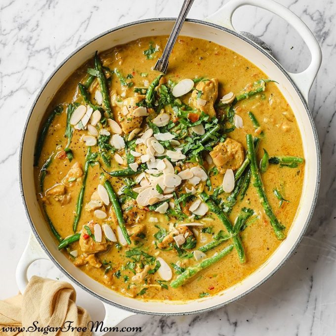 Dairy-Free Keto Chicken Curry - Sugar-Free Mom