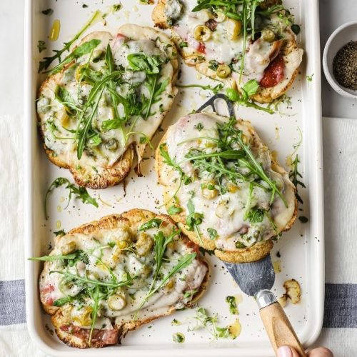 Italian Melt Roasted Cauliflower Steaks - Sugar-Free Mom