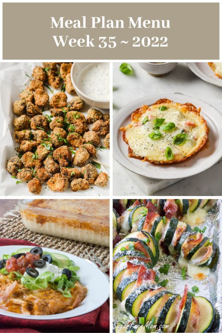 Low-Carb Keto Fasting Meal Plan Menu Week 35 - Sugar-Free Mom