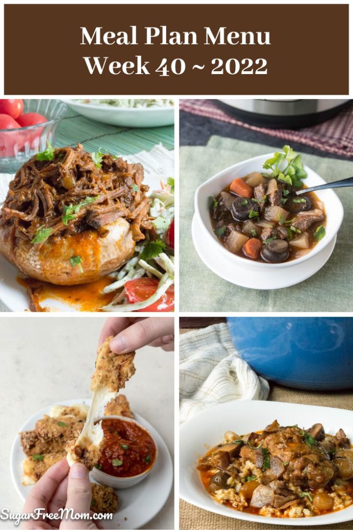 Low-Carb Keto Fasting Meal Plan Menu Week 40 - Sugar-Free Mom