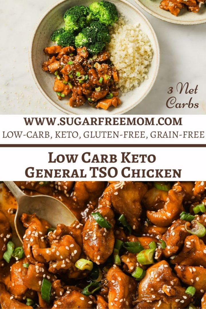Best Sugar Free Low Carb Keto General Tso Chicken - Sugar-Free Mom