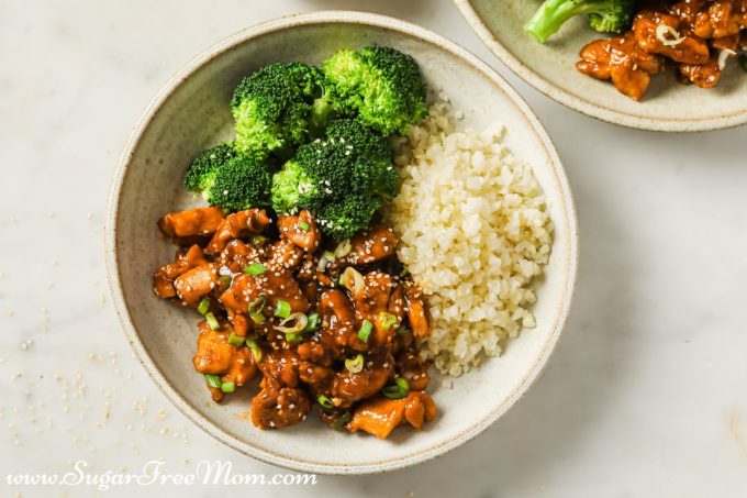 Best Sugar Free Low Carb Keto General Tso Chicken - Sugar-Free Mom