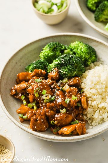 Best Sugar Free Low Carb Keto General Tso Chicken - Sugar-Free Mom