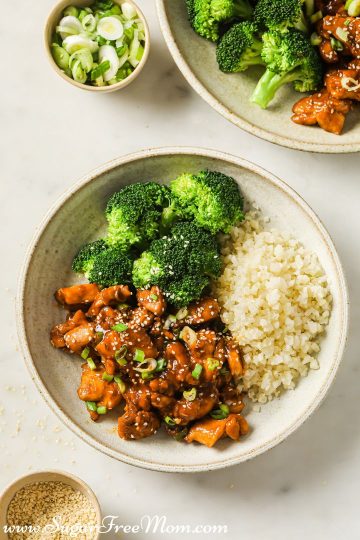 Best Sugar Free Low Carb Keto General Tso Chicken - Sugar-Free Mom