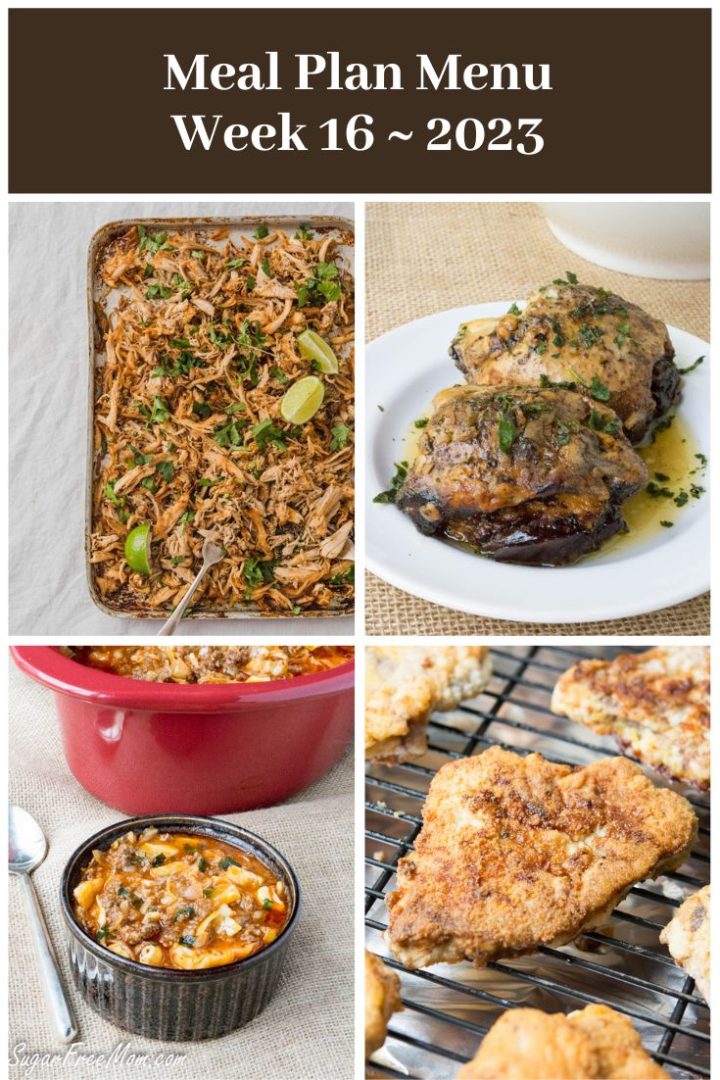 Low-Carb Keto Meal Plan Menu Week 16 - Sugar-Free Mom