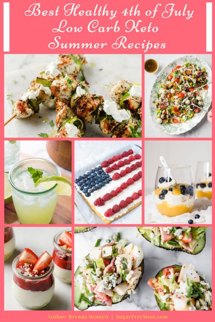 Best Healthy 4th of July Low Carb Keto Summer Recipes - Sugar-Free Mom