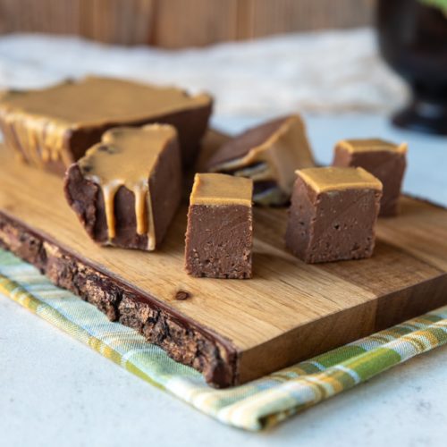 Keto Chocolate Peanut Butter Cottage Cheese Fudge - Sugar-Free Mom