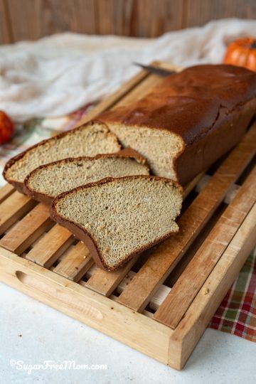 Low Carb Keto Cottage Cheese Pumpkin Bread Recipe - Sugar-Free Mom