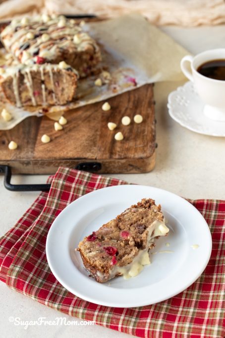 Easy Keto Holiday Cranberry Cottage Cheese Bread - Sugar-Free Mom