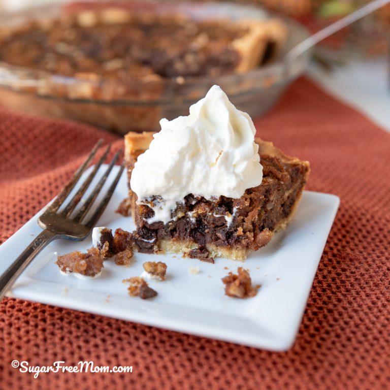 Easy Sugar Free Low Carb Keto Kentucky Derby Pie - Sugar-Free Mom