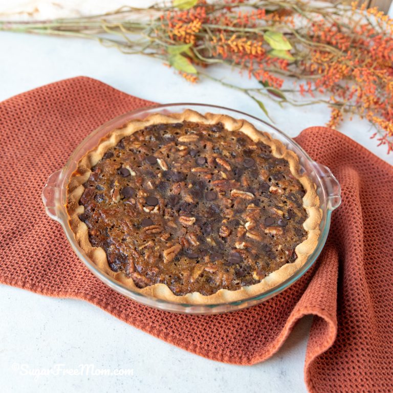 Easy Sugar Free Low Carb Keto Kentucky Derby Pie - Sugar-Free Mom