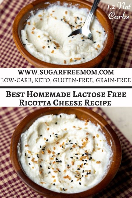 Best Homemade Lactose Free Ricotta Cheese Recipe - Sugar-Free Mom