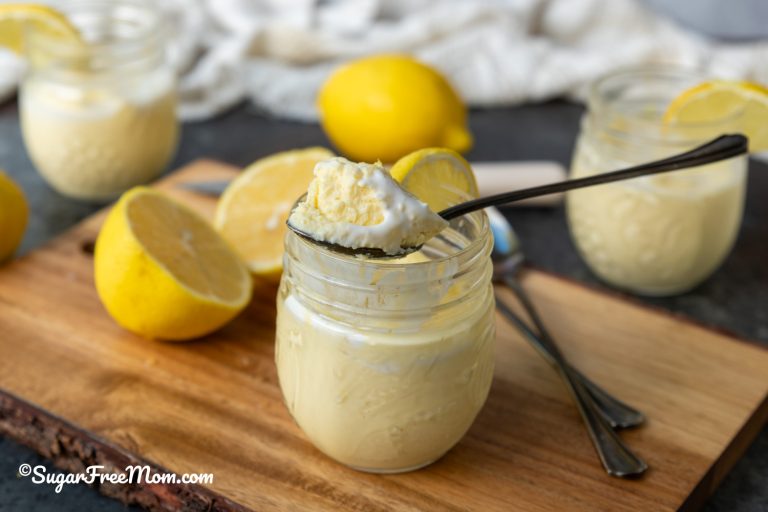 Sugar Free Low Carb Keto High Protein Lemon Pudding - Sugar-Free Mom
